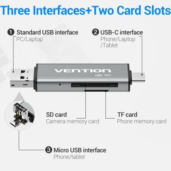 Jual Vention Smart Card Reader Multi Function Type C Usb Micro Di Seller Sweet Shop - Cengkareng ...