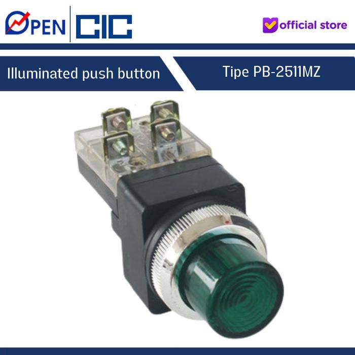 Jual ILLUMINATED PUSH BUTTON 25MM CIC - Hijau - Jakarta Pusat - PUMA ELEKTRIK NIAGA | Tokopedia