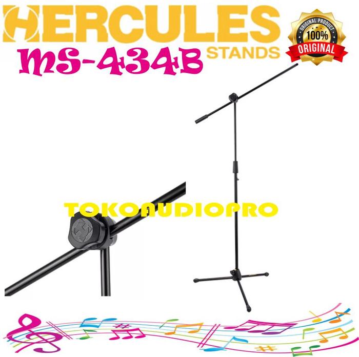 Jual Hercules Stand MS434B Tripod Microphone Stand 3 IN 1 Boom MS-434B ...