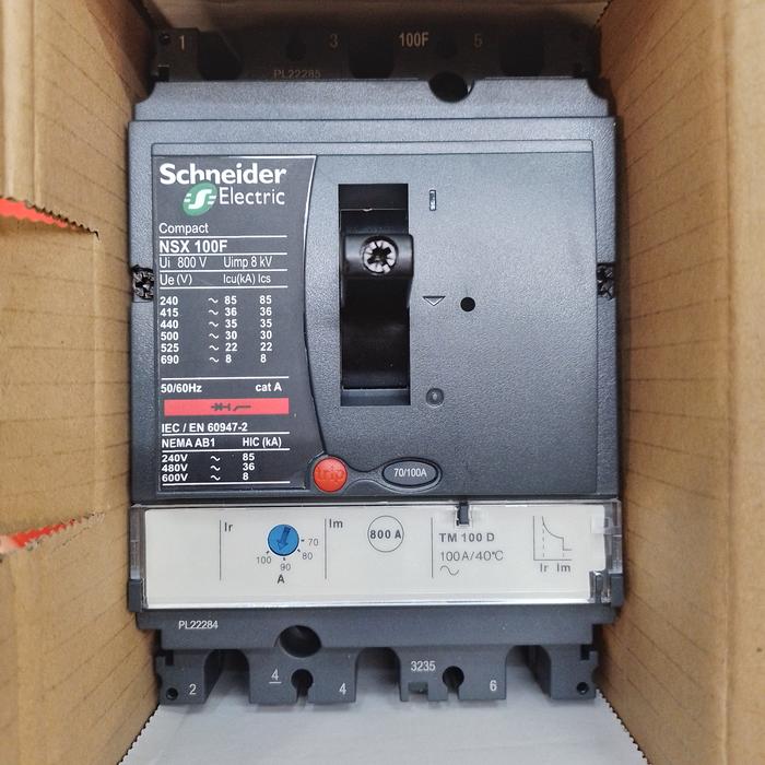 Jual NSX Schneider Mccb Breaker NSX 100F 3 Phase 100A LV429630 - Jakarta Pusat - Benua Listrik ...