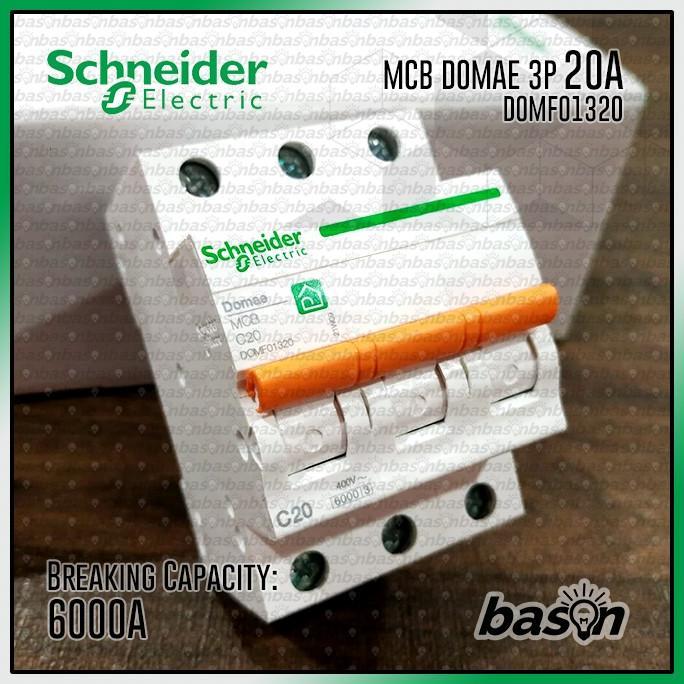 Jual SCHNEIDER MCB Domae 3Phase 20A - miniature circuit breaker - Kota Bekasi - AMINAH YUMIO ...