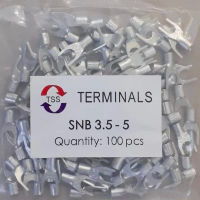 Jual Kabel Skun Y 4mm M5/Cable Lugs/Skun Garpu SNB 3.5 - 5 Polos ...