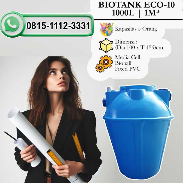 Jual Septictank Biotech Biotank Kapasitas 1000 Liter 1M3 / Biofil ...