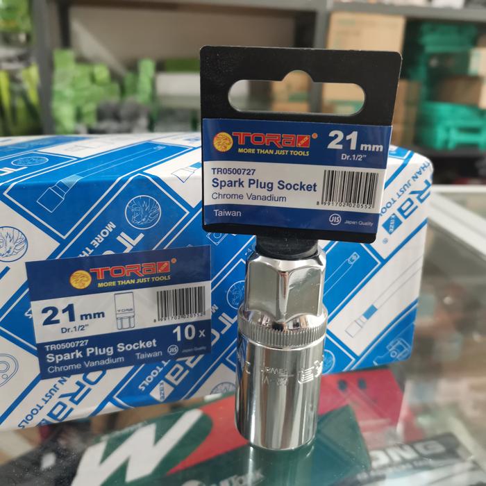 Jual Mata sok busi 21 mm 1/2" TORA mata kunci shock spark plug socket - Kota Surabaya - Garasi ...