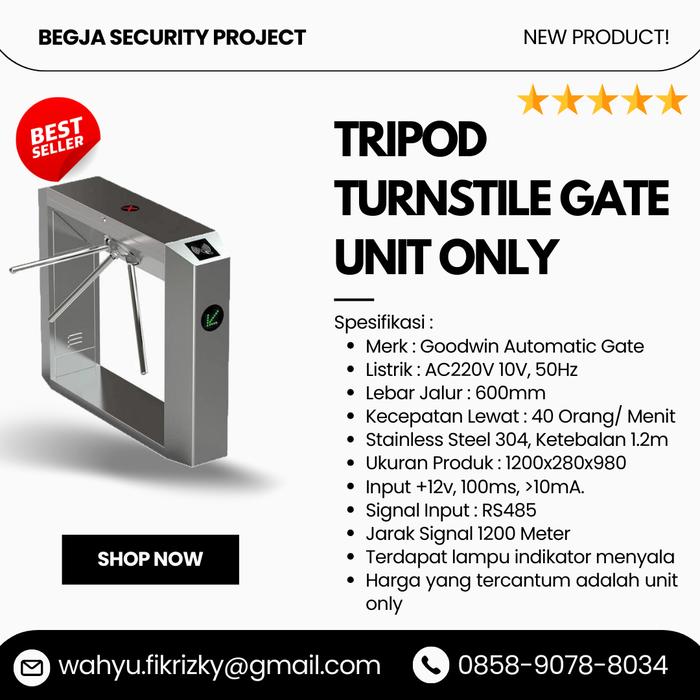 Jual Tripod Gate Automatic Gate Tripod Turnstile Gate - Kota Bekasi