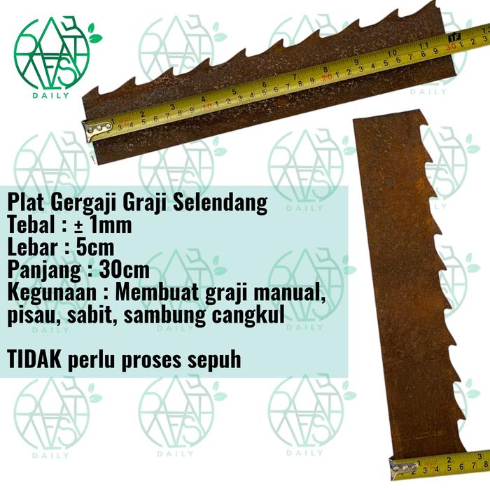 Jual (Lebar 5cm) Plat Gergaji Graji Selendang - Kab. Ponorogo - Harvest ...