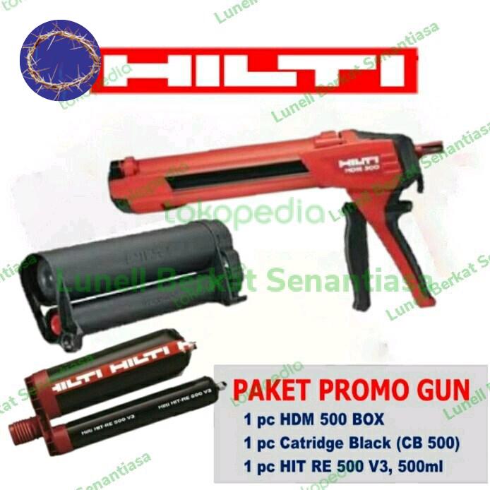 Jual RE500V3 HILTI + CB 500 + GUN HDM 500 Carton BoX | Promo Bundling ...