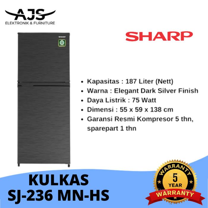 Promo Kulkas 2 Pintu Sharp SJ-236 MN-HS No Frost & Low Watt - Jakarta ...