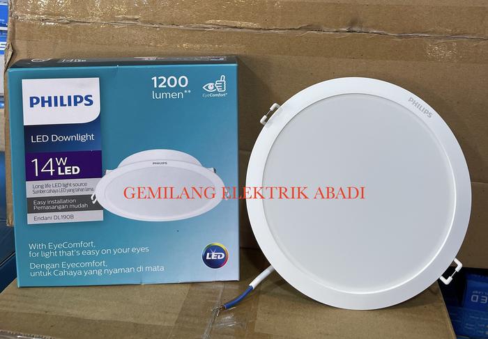 Jual LAMPU PHILIPS DOWNLIGHT LED DL190B ERIDANI G2 14W 14 WATT W 6 INCH ...
