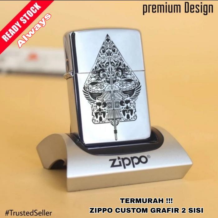 Jual ZIPPO SILVER CHROME ARMOR CUSTOM WAYANG GUNUNGAN DESIGN - Jakarta ...