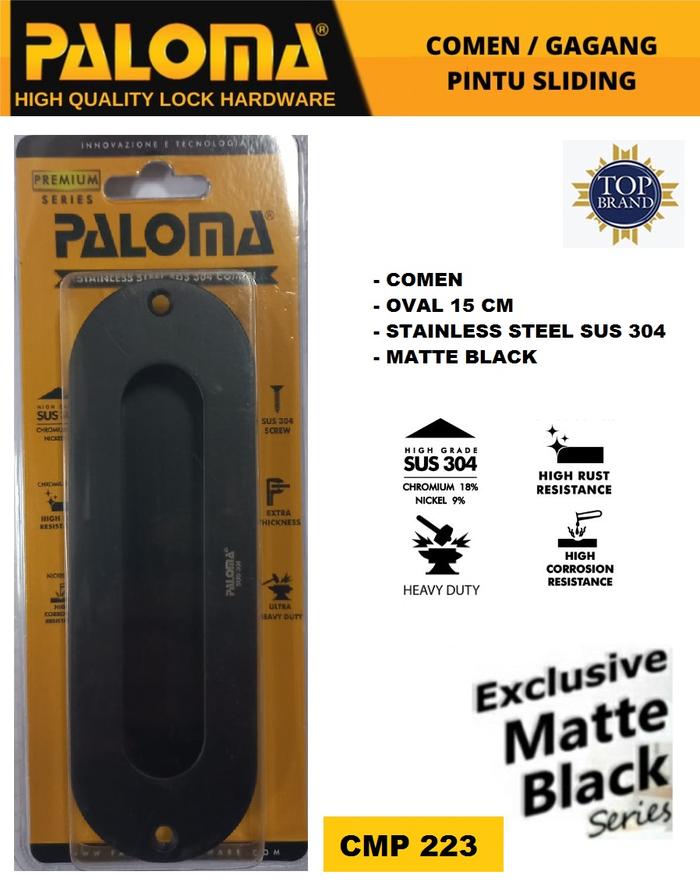 Jual PALOMA CMP 223 Handle Pintu Sliding Oval 15 cm Comen Tanam Geser ...