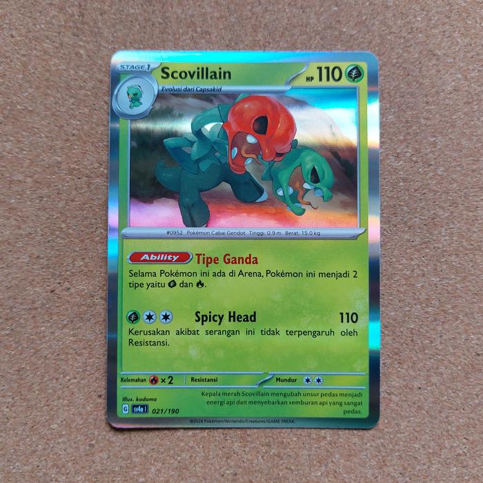 Jual Scovillain HOLO 021/190 pokemon Indonesia harta berkilau SV4a - Kota Tangerang Selatan ...