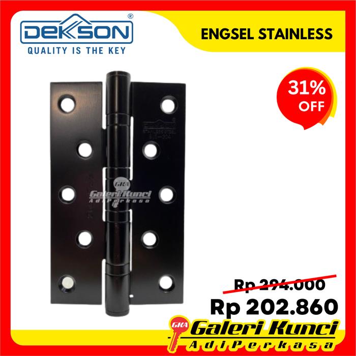 Jual Engsel Dekson Dekkson Deluxe 5x3x3mm 4bb bk engsel pintu hitam ...