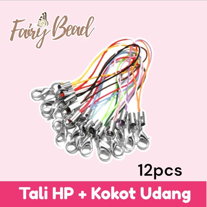 Jual Tali Gantungan HP / Tali HP / Gantungan HP Kokot Udang Mix Warna ...