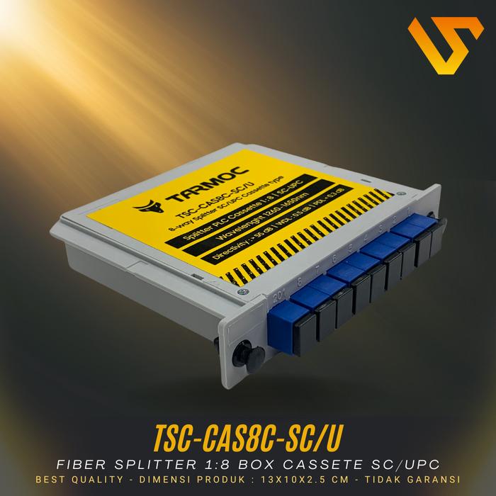 Jual Tarmoc Splitter 1:8 SC/UPC | Splitter FO 1:8 Box Cassette Fiber ...