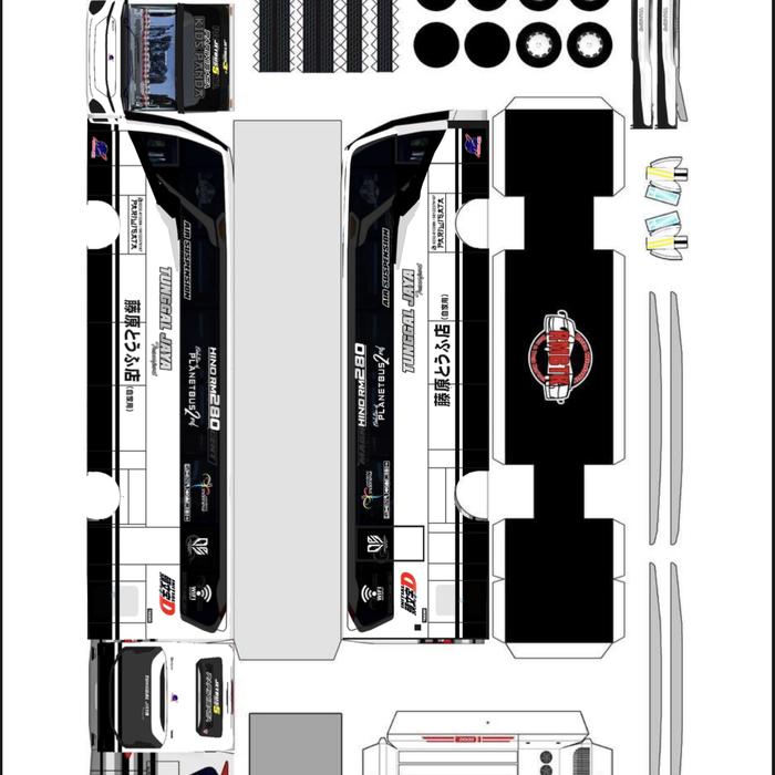 Jual pola papercraft bus kids panda jetbus 5 jb5 bus tunggal jaya ...