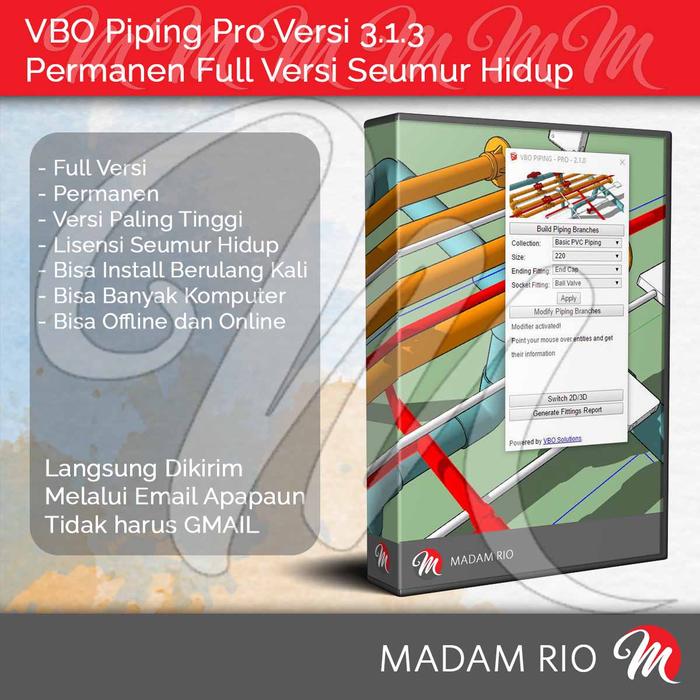 Promo VBO Piping Pro SketchUp Lisensi Permanen Full Versi - Kab. Blitar ...