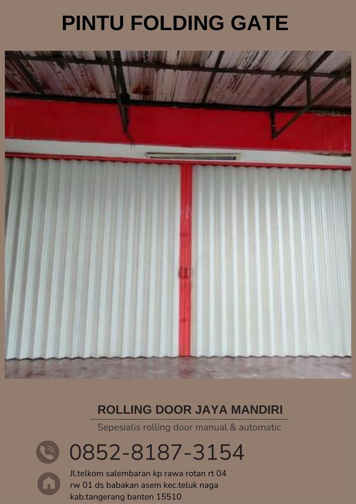 Jual Pintu Folding Gate untuk Ruko - Kab. Tangerang - Rollingdoor Jaya ...