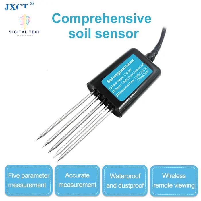 Jual RS485 Soil NPK PH EC Temp humidity Sensor tester 7 in 1 soil ...