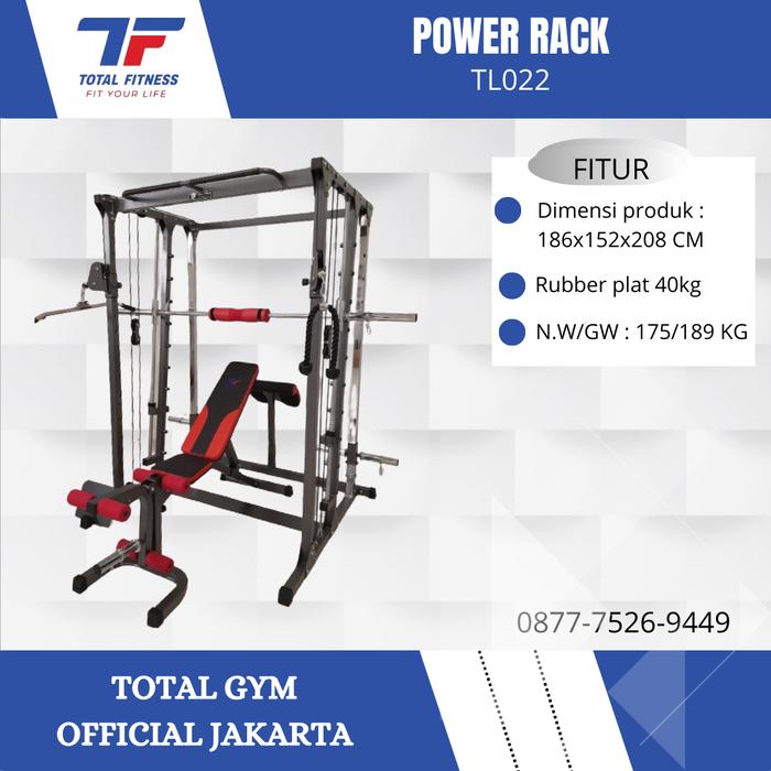 Jual Alat fitness Angkat beban Power Rack TL022 Total - Jakarta Barat ...