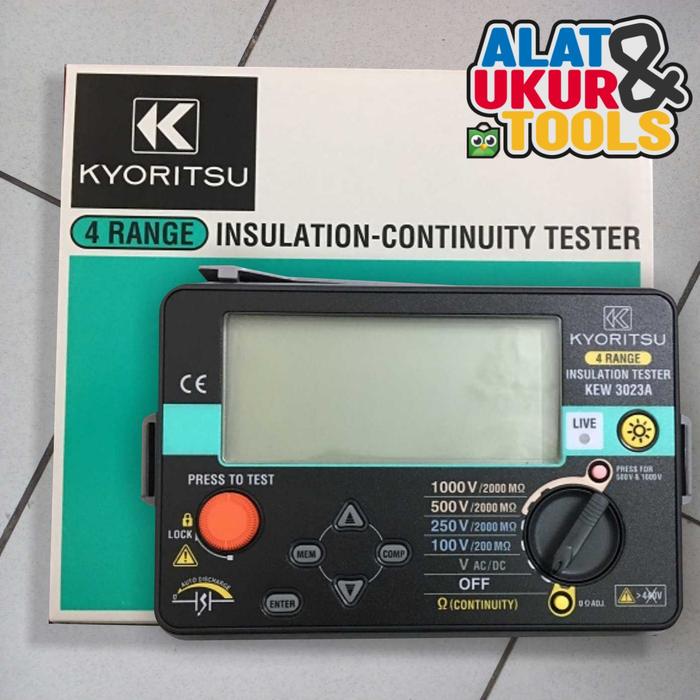 Jual Kyoritsu 3023A Meger Digital Insulation Tester 1000V - Jakarta ...