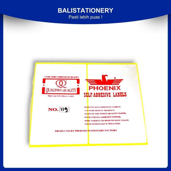 Promo Stiker Label Phoenix no. 119 / Label Harga / Label Nama - Kota ...