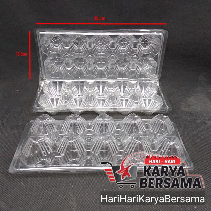 Jual MIKA TRAY TEMPAT TELUR AYAM PLASTIK ISI 10 BUTIR PER-PACK 50'S ...