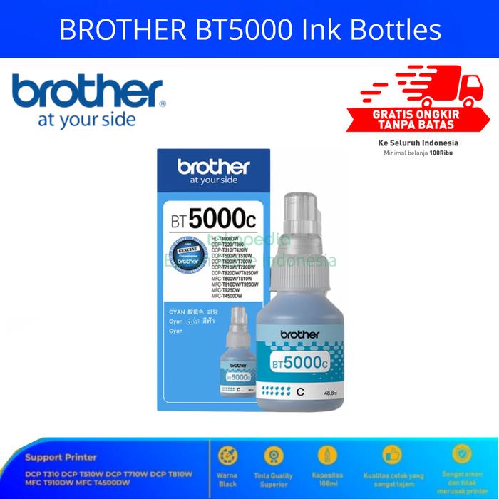 Jual Tinta BROTHER BT5000 Cyan Original DCP-T300 DCP-T500W DCP-T700W dll. - Jakarta Selatan ...