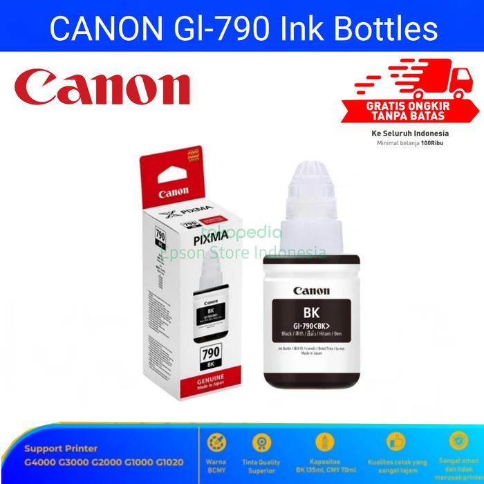 Jual Tinta Botol Canon PIXMA GL-790 Black Original - Hitam - Jakarta ...