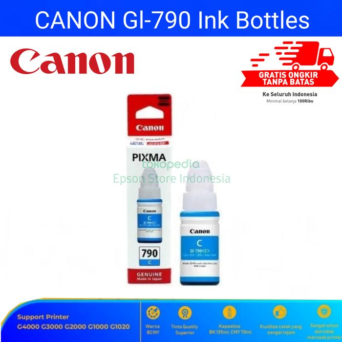 Jual Tinta Canon Pixma GL-790 Cyan Original-Biru - Jakarta Selatan ...