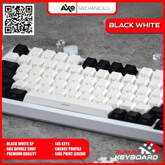 Jual KEYCAP - KEYCAPS - CHERRY - BLACK & WHITE SIDE PRINT - ABS DOUBLE ...