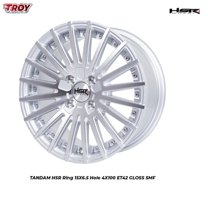 Jual Velg Single Pcd 4x100 HSR TANDAM R15 Mobil Brio,Yaris,Jazz,Agya ...