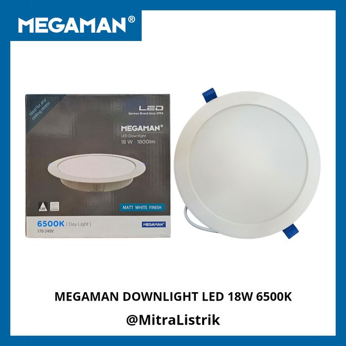 Jual LAMPU DOWNLIGHT LED INBOW 18W 6500K(COOL DAYLIGHT) PUTIH - MEGAMAN ...