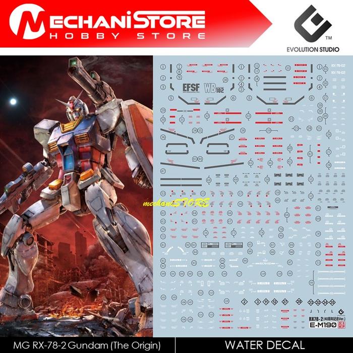 Jual EVO Decal MG - MG188 RX-78-2 Gundam (The Origin) - Kab. Bandung ...