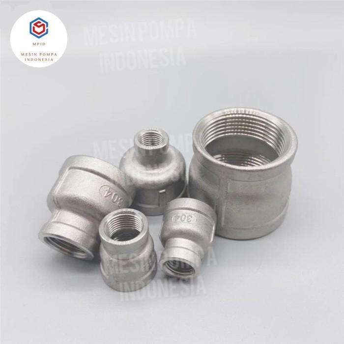 Jual V-SOK REDUCER / REDUCER DRAT DALAM STAINLESS SS304 3/4 x 1/4 ...