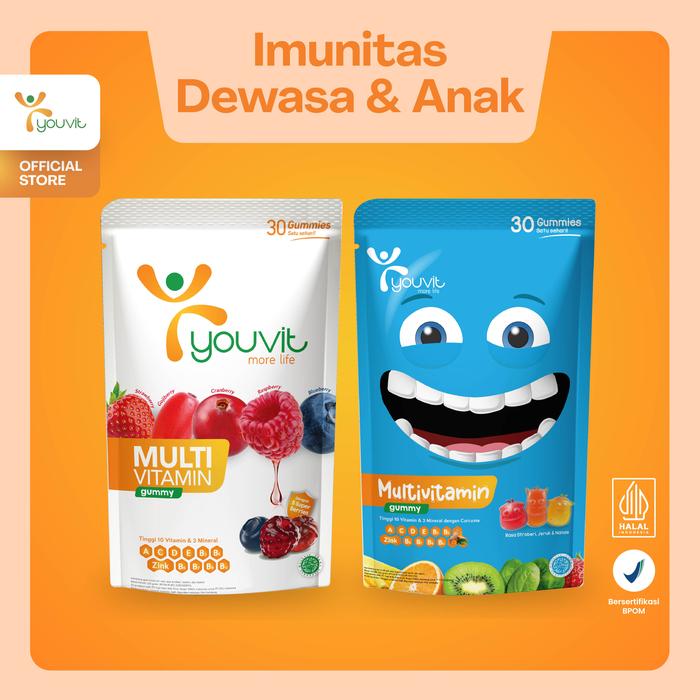 Promo Youvit Multivitamin Dewasa dan Anak 30 Hari untuk Jaga Imunitas ...