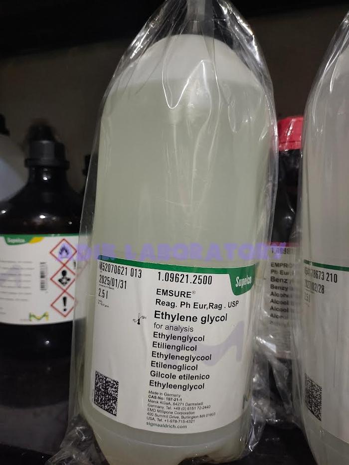 Jual Ethylene Glycol 2.5L Merck 109621 / Etilena Glikol Pro Analis ...