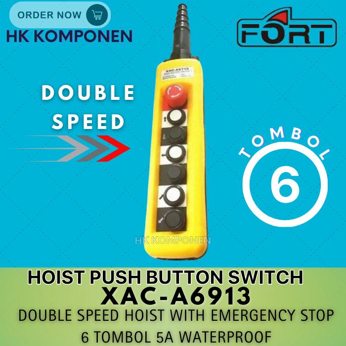 Jual hoist crane / hoist 6 tombol + emergency stop double speed XAC-A6913 - Jakarta Barat - HK ...