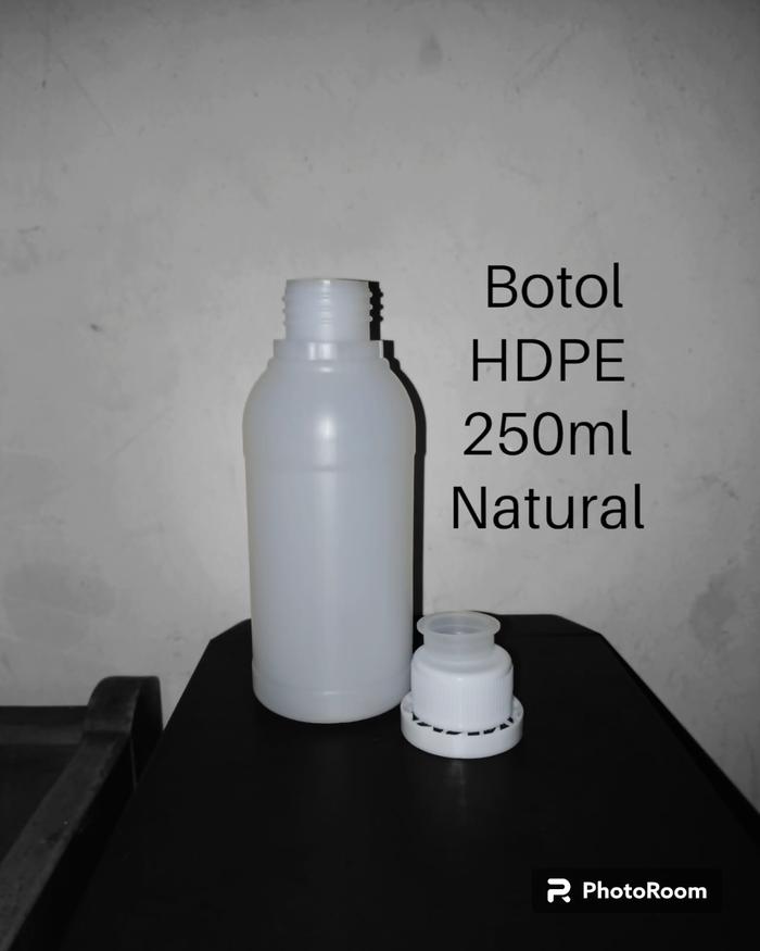 Jual Botol Hdpe 250Ml dengan plug dan tutup Segel - Doff - Jakarta ...