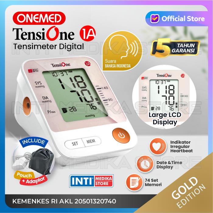 Promo ONEMED - Tensimeter Digital TensiOne Voice 1A GOLD 22-45cm ...