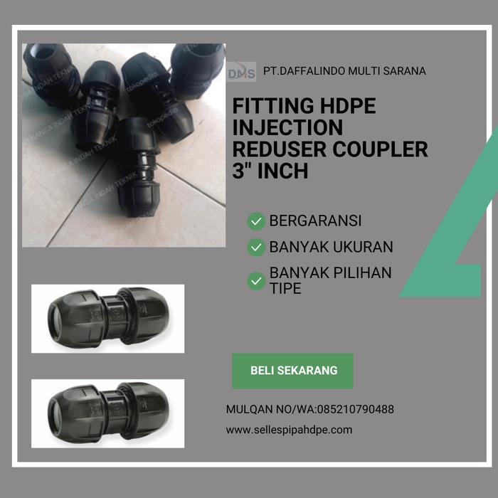 Jual fitting hdpe compression reduser coupler 3" inch di jakarta ...