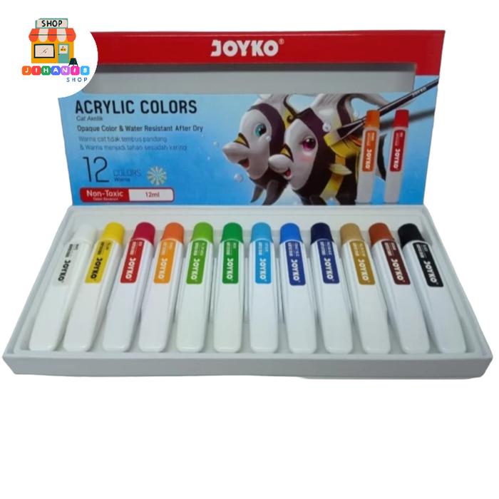 Promo Cat Akrilik Joyko TiTi ACC-12ML-12 Warna Colors / Acrylic Color ...