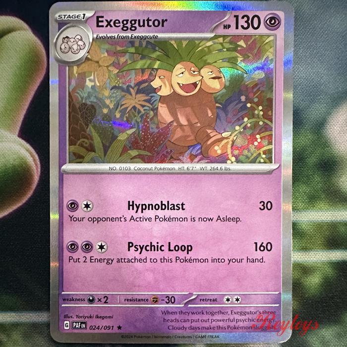 Jual Pokemon TCG Paldean Fates PAFen - 024 Exeggutor ( Holo / RH ...