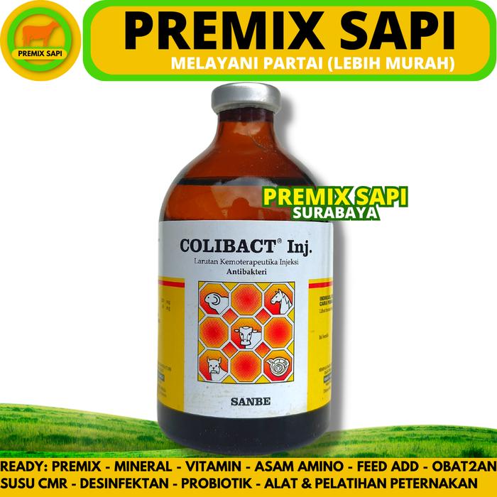 Jual COLIBACT INJ 100ML Obat Antibiotik Pencernaan Hewan Sapi Kambing ...