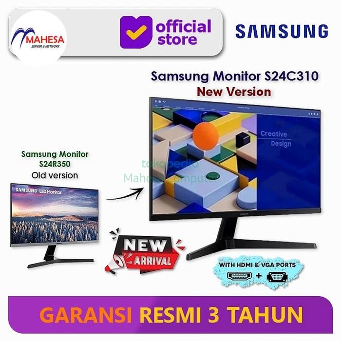 Jual Monitor Samsung 24" Inch FHD LED IPS Gaming LS24R350 S24R350 ...