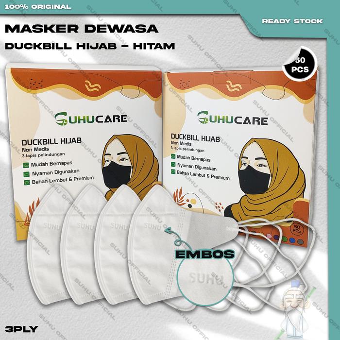 Promo Masker Duckbill I-CARE ICARE 3ply Facemask Medis Izin BNPB 1Box ...