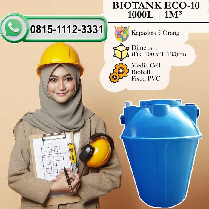 Jual Septictank Biotank Biofil Kapasitas 1000 Liter 1M3 / Biotech ...
