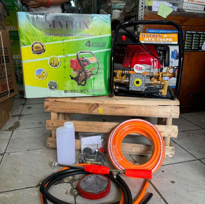Jual MESIN POMPA AIR STIM JET CLEANER PORTABLE BENSIN 4 TAK MATRIX MT ...