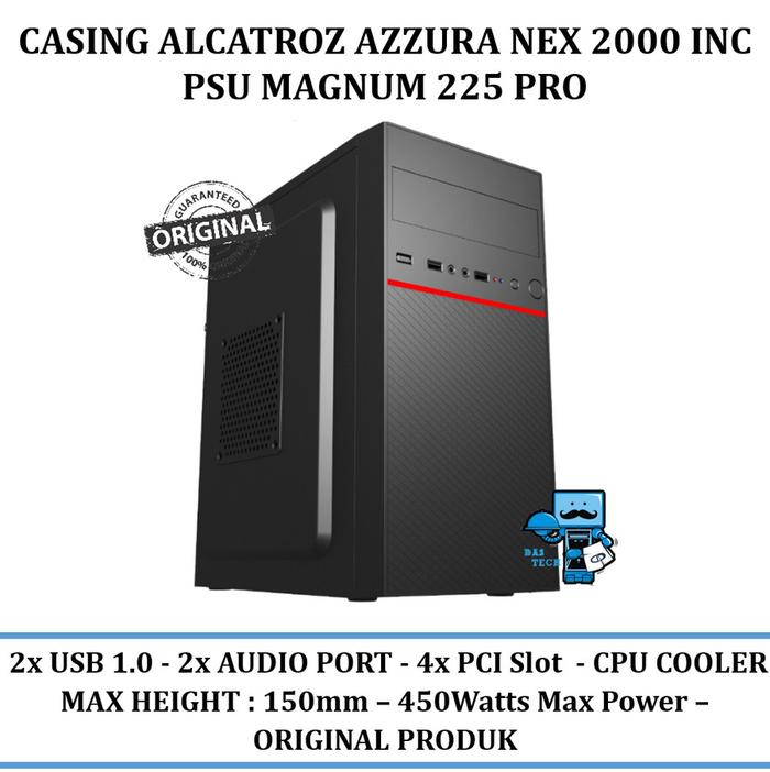 Jual Casing Alcatroz Azzura Nex 2000 + Psu Magnum 225 Pro - Original ...