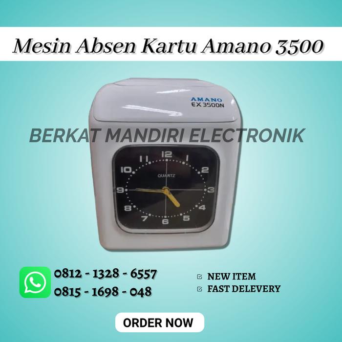Jual Amano EX-3500N - Mesin Absen Kartu Amano EX-3500 N + Free Kartu 1 ...